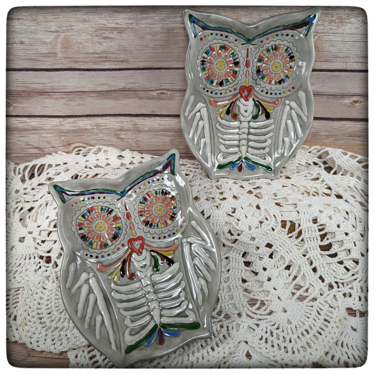 Colorful Owl dish – HaldeCraft